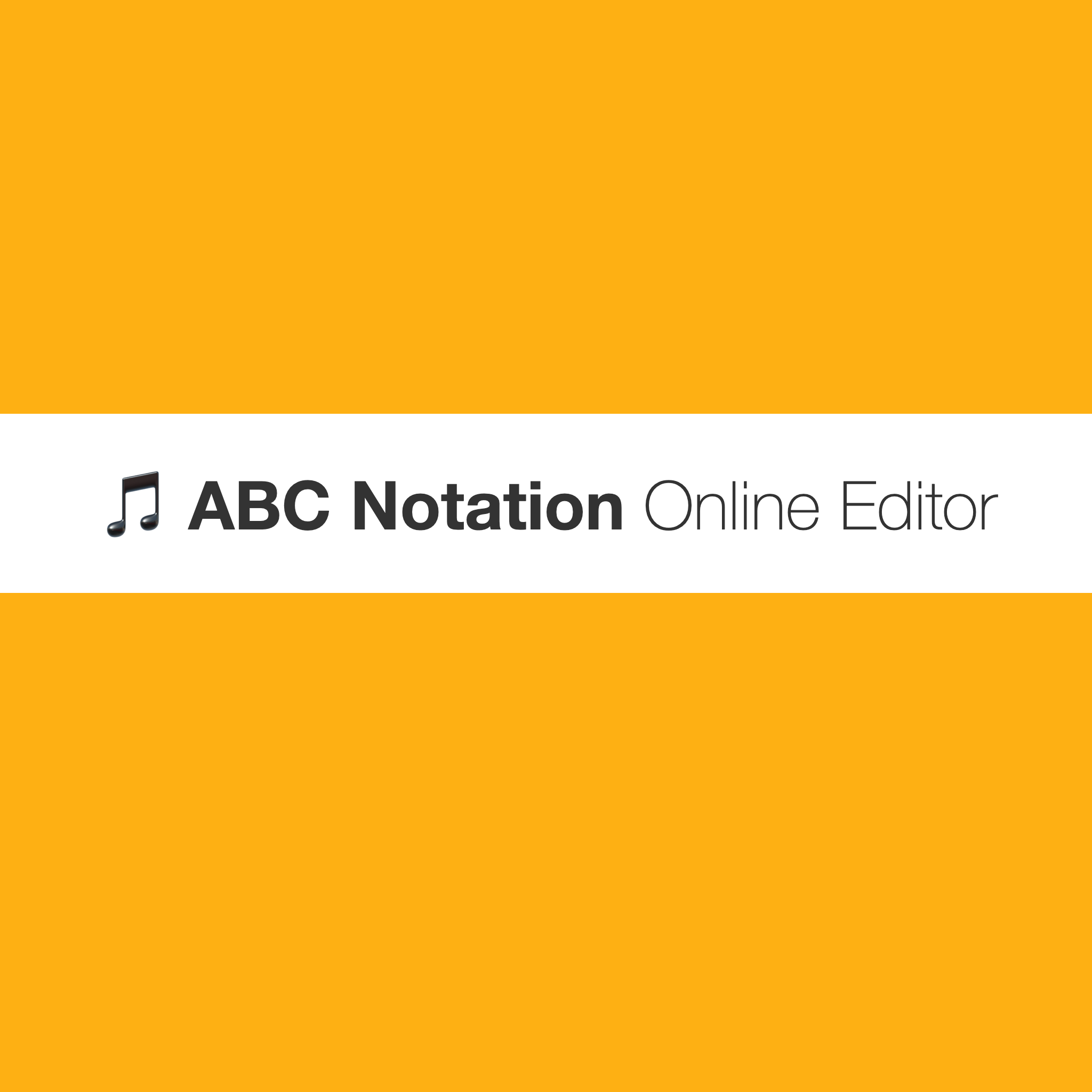 ABC Notation Online Editor